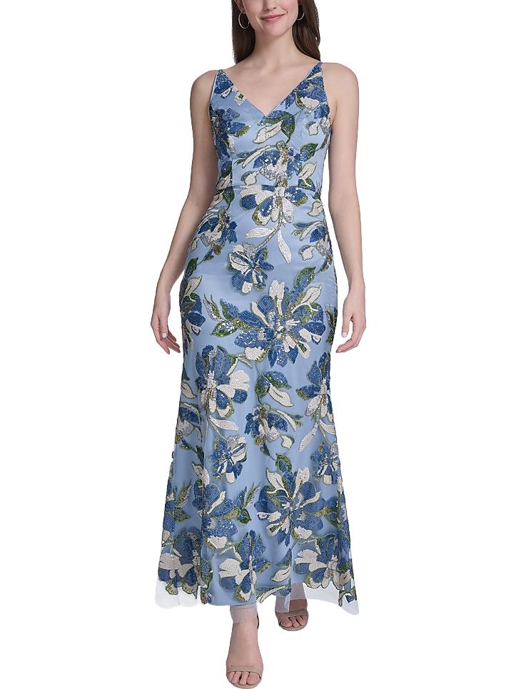 ELIZA J ELIZA J V-Neck Mermaid Gown